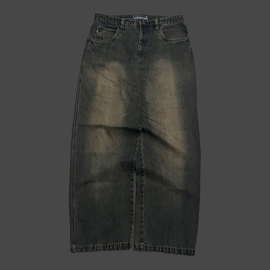 RARE Vintage 2000s / 90s fnf Dark Mud Washed Baggy Denim Jeans, Men's ...