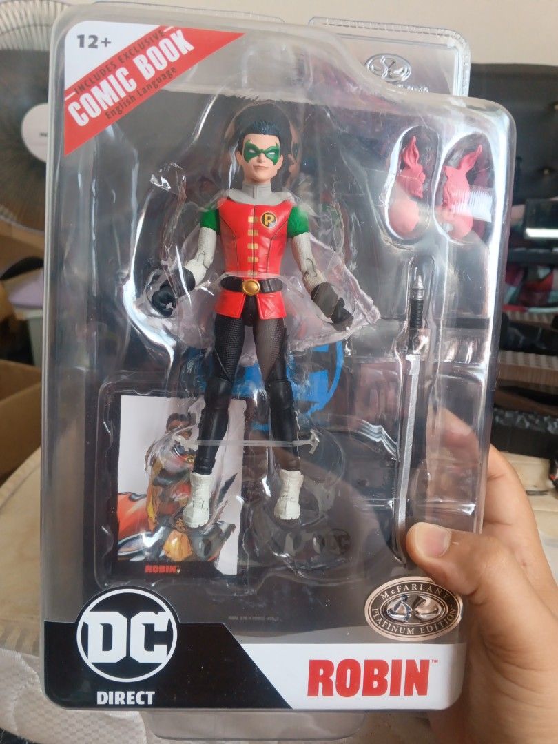 Robin wayne DC figure platinum edition McFarlane, Hobbies & Toys, Toys ...