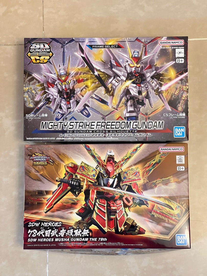 SD BB戰士 SDCS SEED 非凡強襲自由 + 78代目武者頑駄無, 興趣及遊戲, 玩具 & 遊戲類 - Carousell
