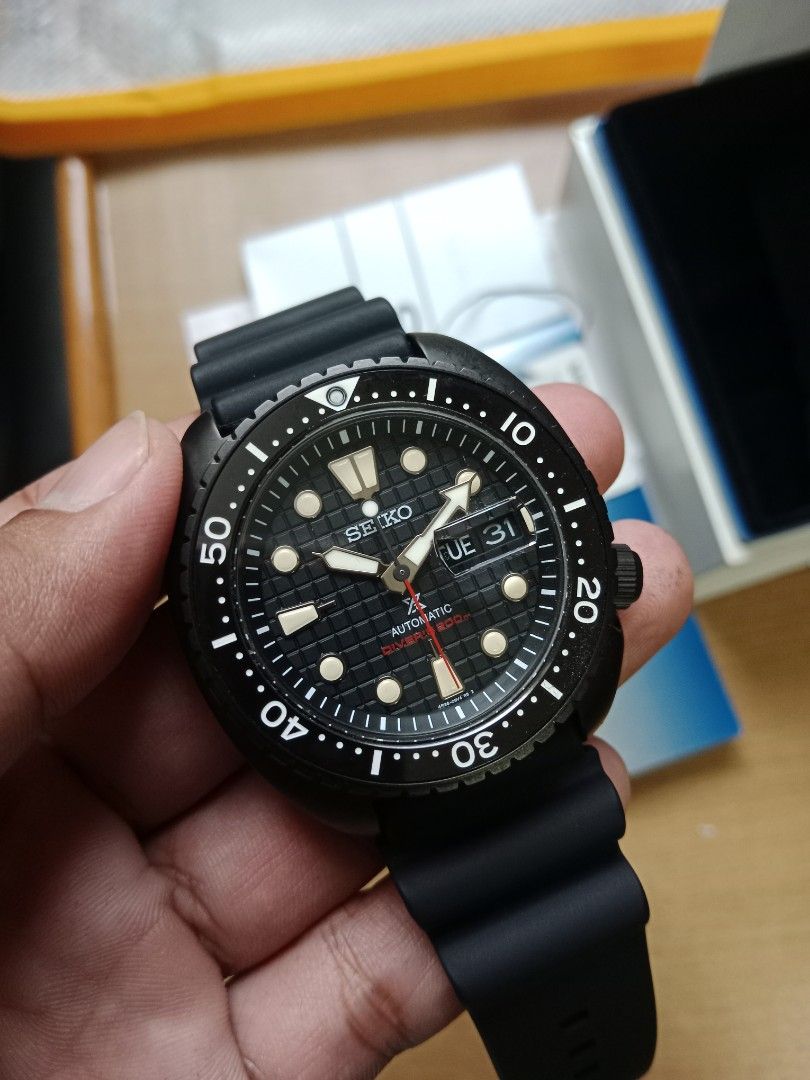 Seiko king turtle black samurai limited edition SRPH41K1, Men's Fashion ...