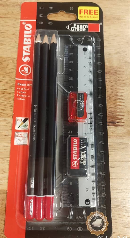 STABILO EXAM GRADE 2B PENCILS SET 288BL651, Hobbies & Toys, Stationery ...