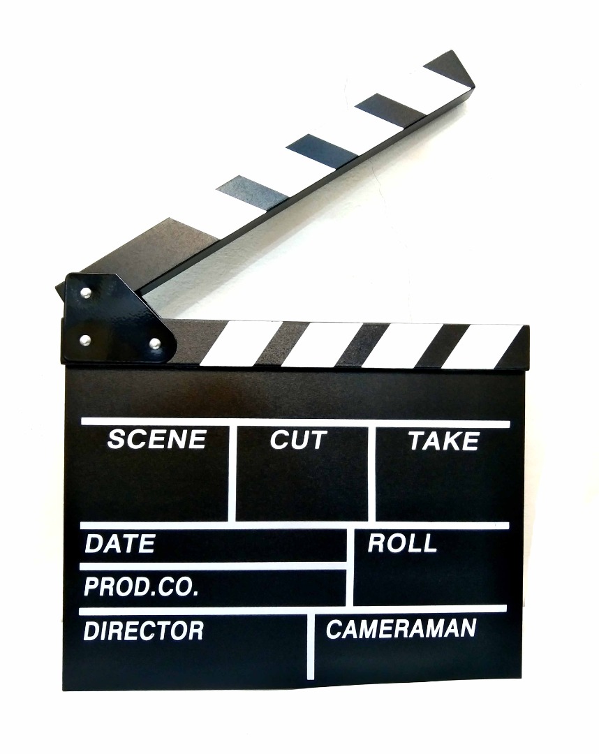 Standard Movie Video Slate board Action Clapper board Eng Version black ...