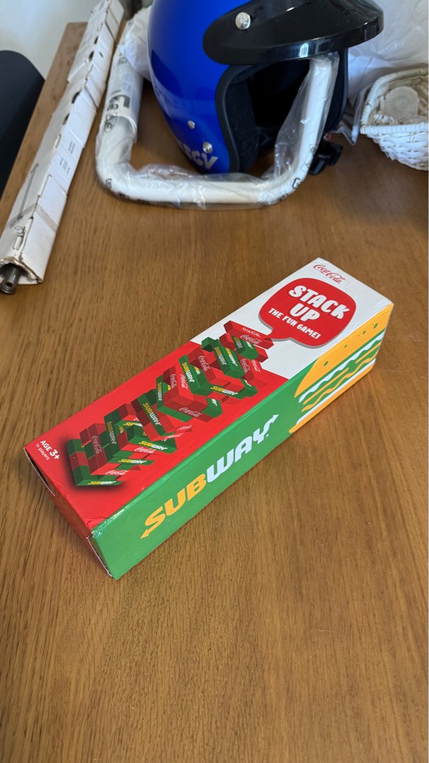 Subway x Coca Cola Limited Edition Stack up/ Jenga Game, Hobbies & Toys ...