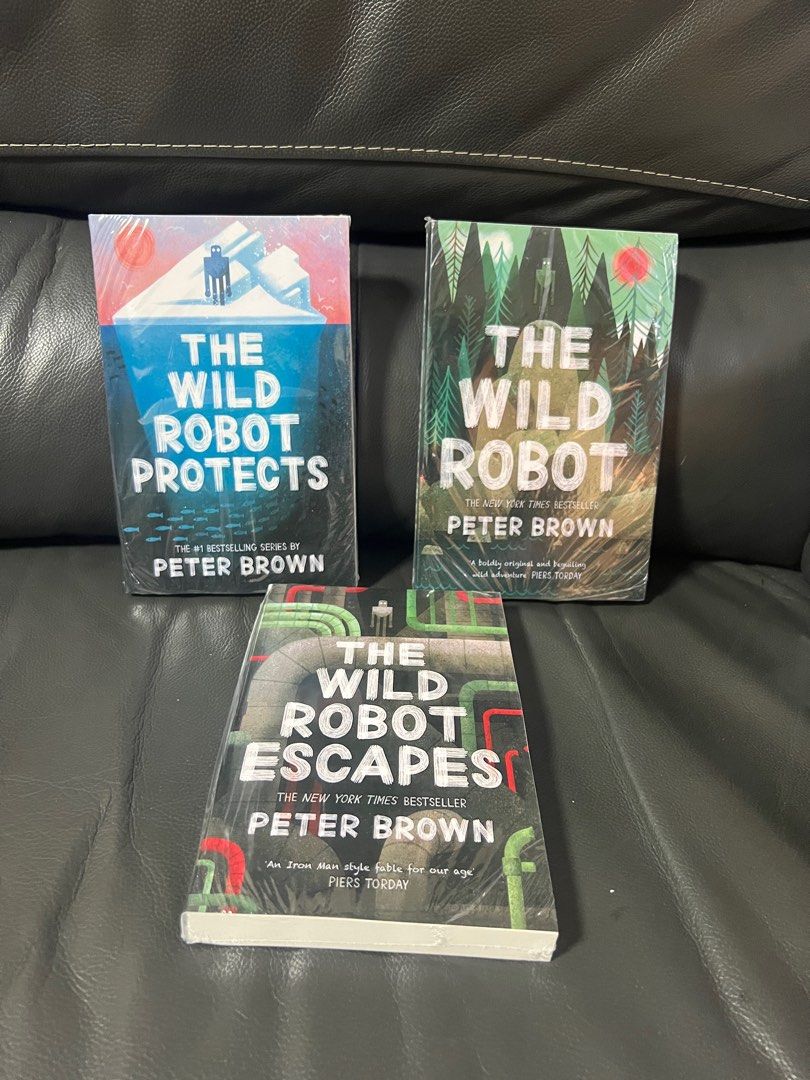 【現貨】The Wild Robot Series 3 Books Collection Set By Peter Brown (The ...