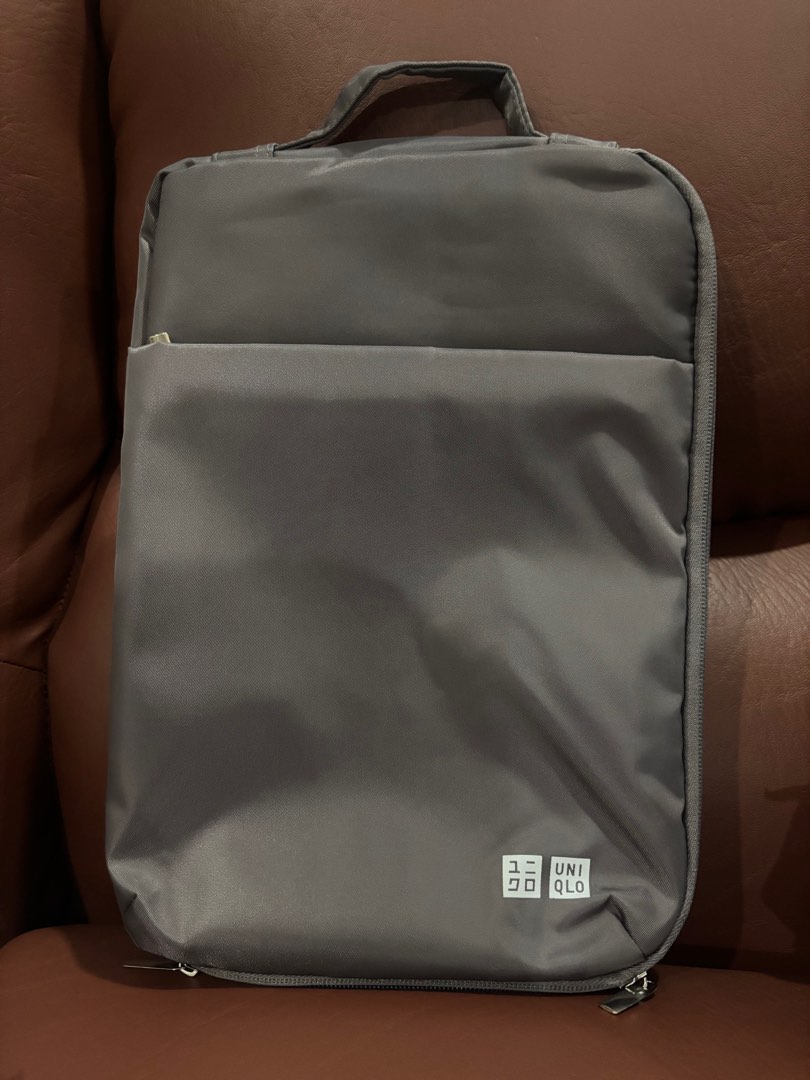 Uniqlo Laptop Bag Gray, Computers & Tech, Parts & Accessories, Laptop ...