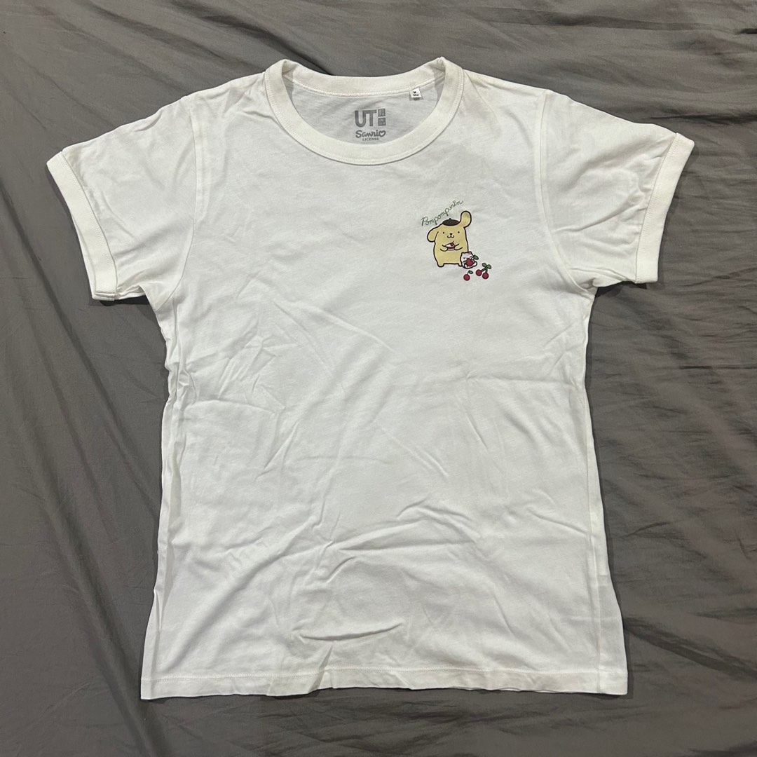 uniqlo x sanrio pompompurin tee, Women's Fashion, Tops, Shirts on Carousell