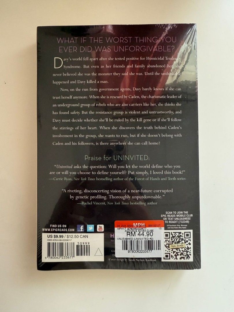 (Kl)Unleashed by Sophie Jordan (the sequel to Uninvited) - brand new ...