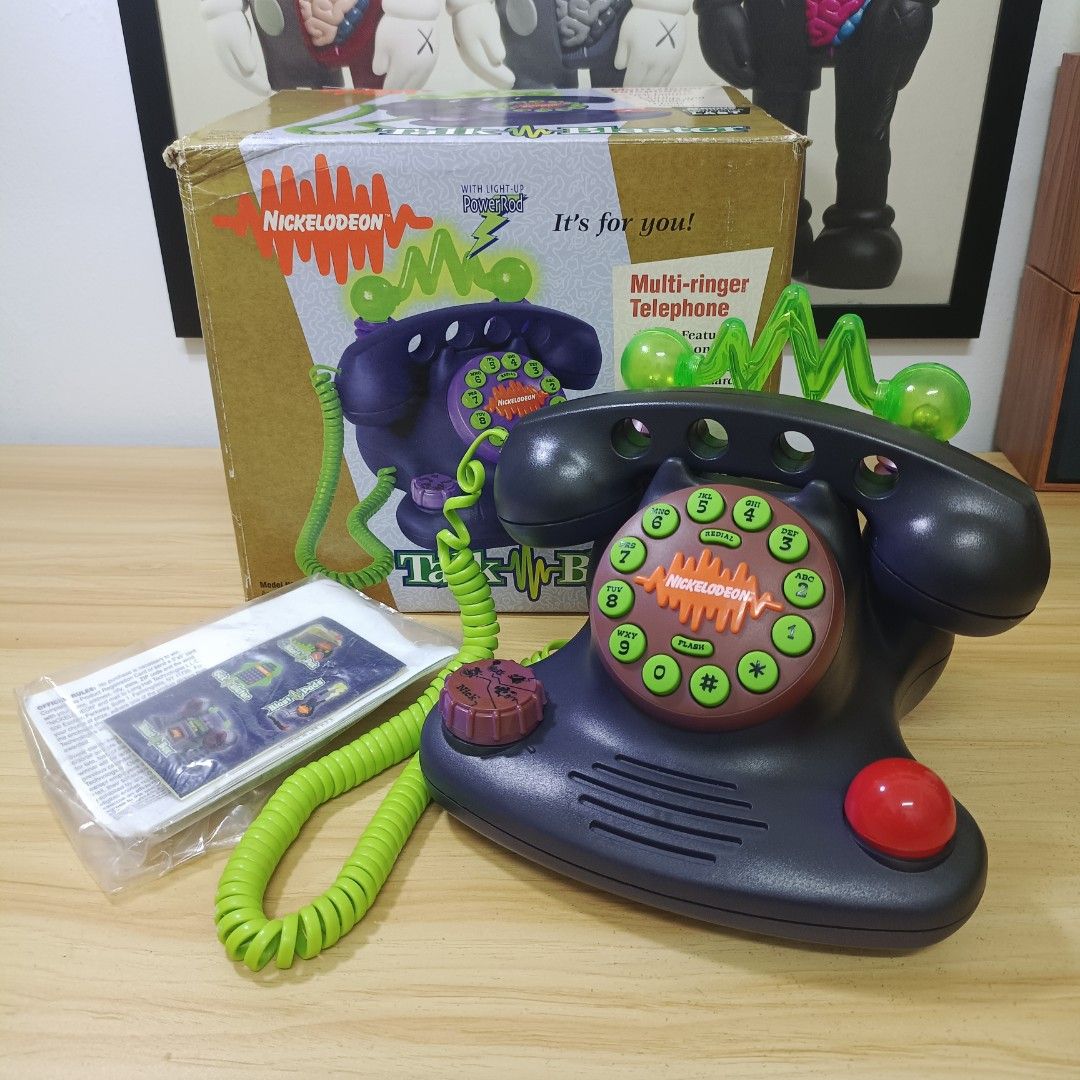 VINTAGE 1997 NICKELODEON TALK BLASTER MULTI RINGER TELEPHONE, Hobbies ...