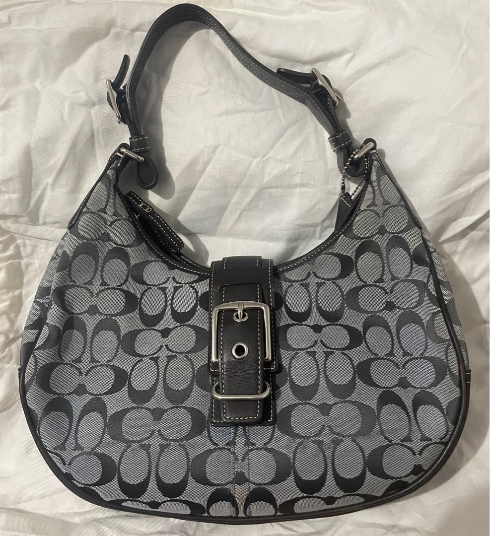 Vintage Coach Signature Hampton Monogram Hobo Bag, Luxury, Bags ...