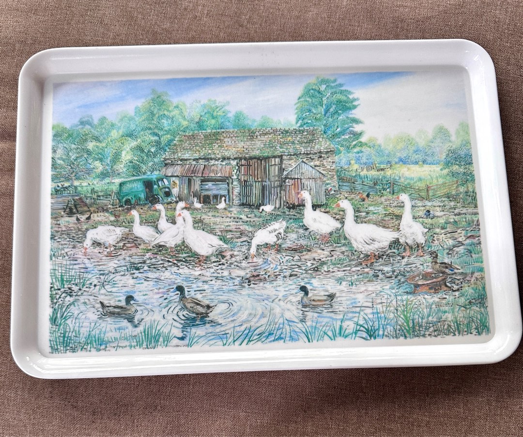 Vintage Melamaster Farmhouse Melamine Serving Tray, Furniture & Home ...