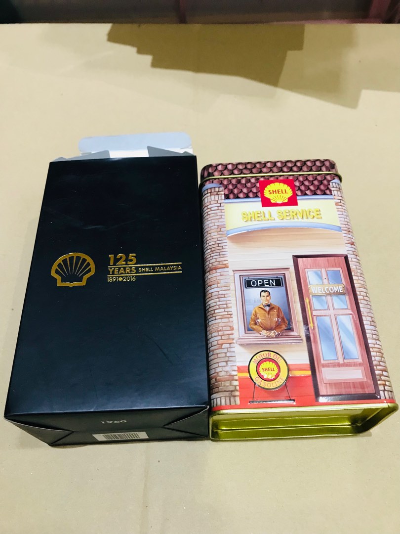 Vintage Shell Collectible Heritage Canister Collection 1960, Hobbies ...