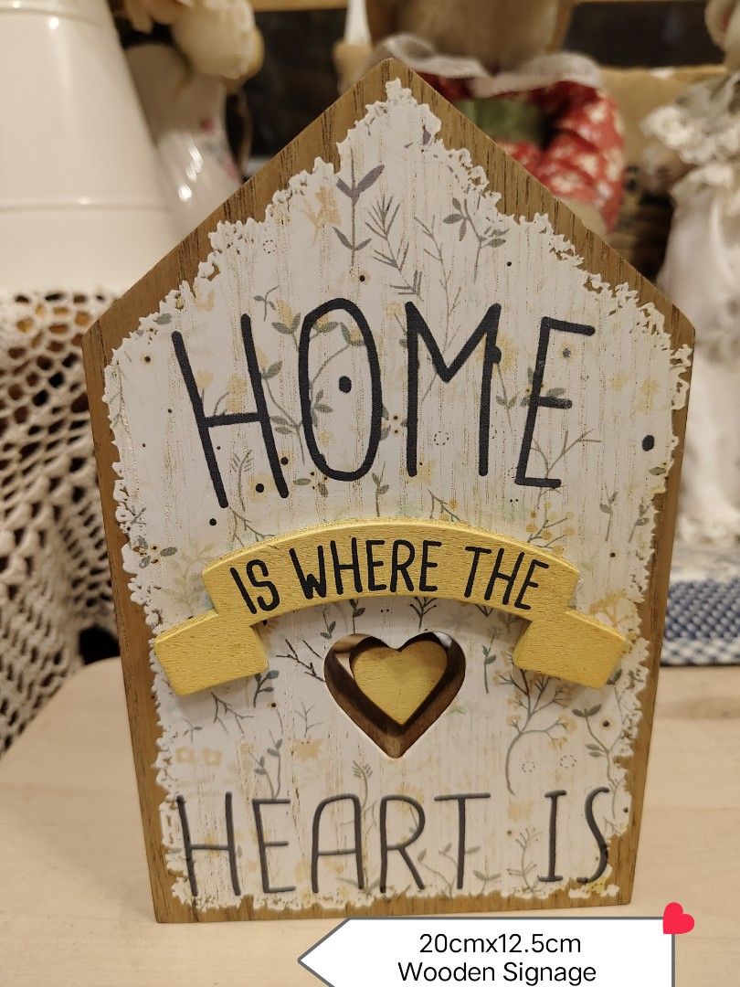 Wooden Signage decor, Furniture & Home Living, Home Decor, Other Home ...