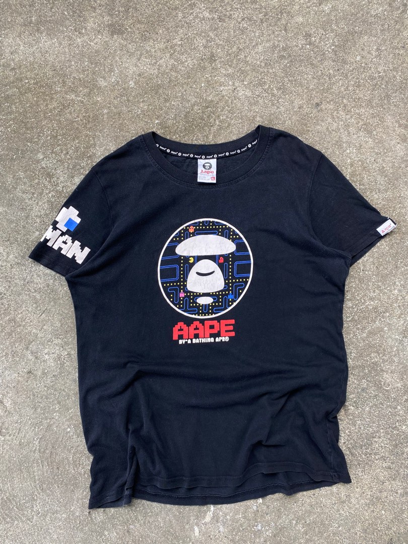 Aape X Pacman, Men's Fashion, Tops & Sets, Tshirts & Polo Shirts on ...