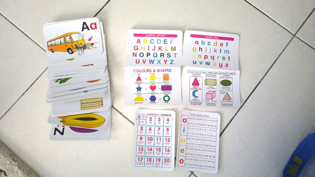 Abc Flashcards (BM & BI), Babies & Kids, Infant Playtime on Carousell