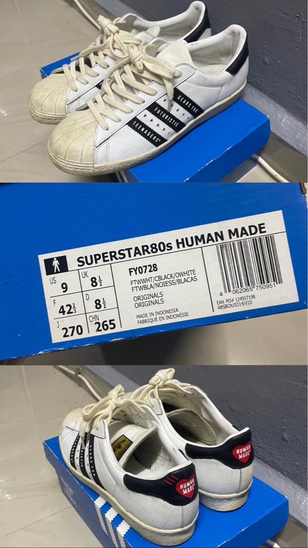 Adidas Superstar x Human Made, Men's Fashion, Footwear, Sneakers on ...