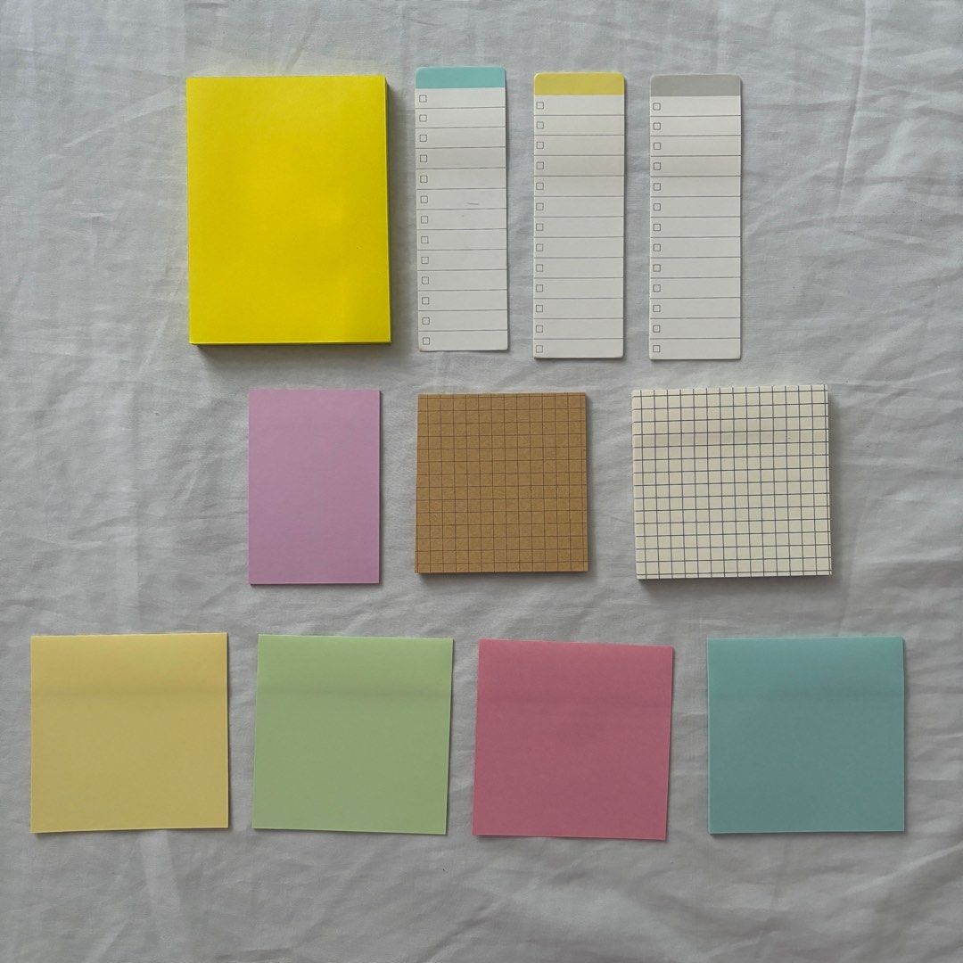 assorted post it notes set, Hobbies & Toys, Stationary & Craft ...
