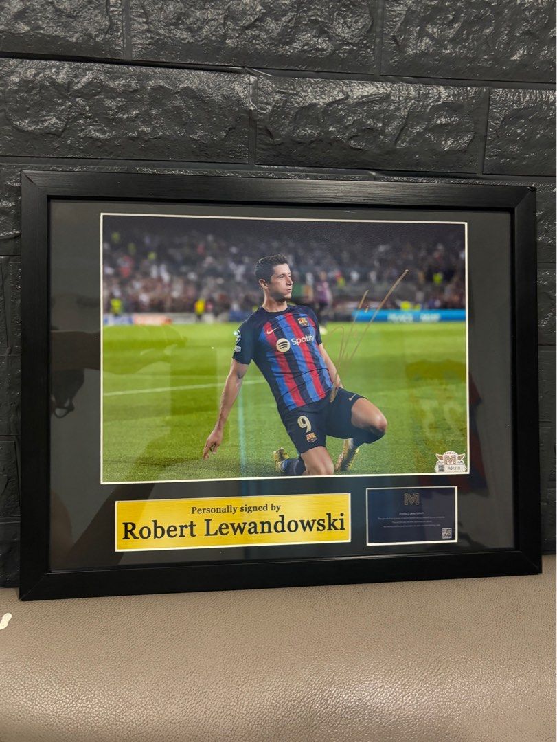 Barcelona Robert Lewandowski Signed 12x10 Photo The Sports Film TV ...