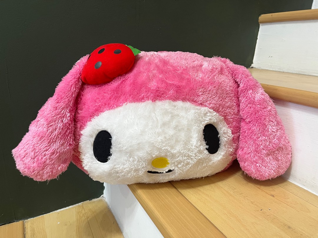Big Sanrio My Melody head plush /sanrio kuromi, Hobbies & Toys, Toys & Games on Carousell