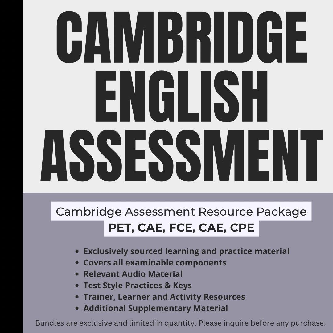 CAMBRIDGE ENGLISH ASSESSMENT RESOURCE PACKAGE| A2 KEY [KET] B1 ...