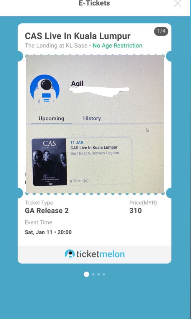CAS Live In Kuala Lumpur, Tickets & Vouchers, Event Tickets on Carousell