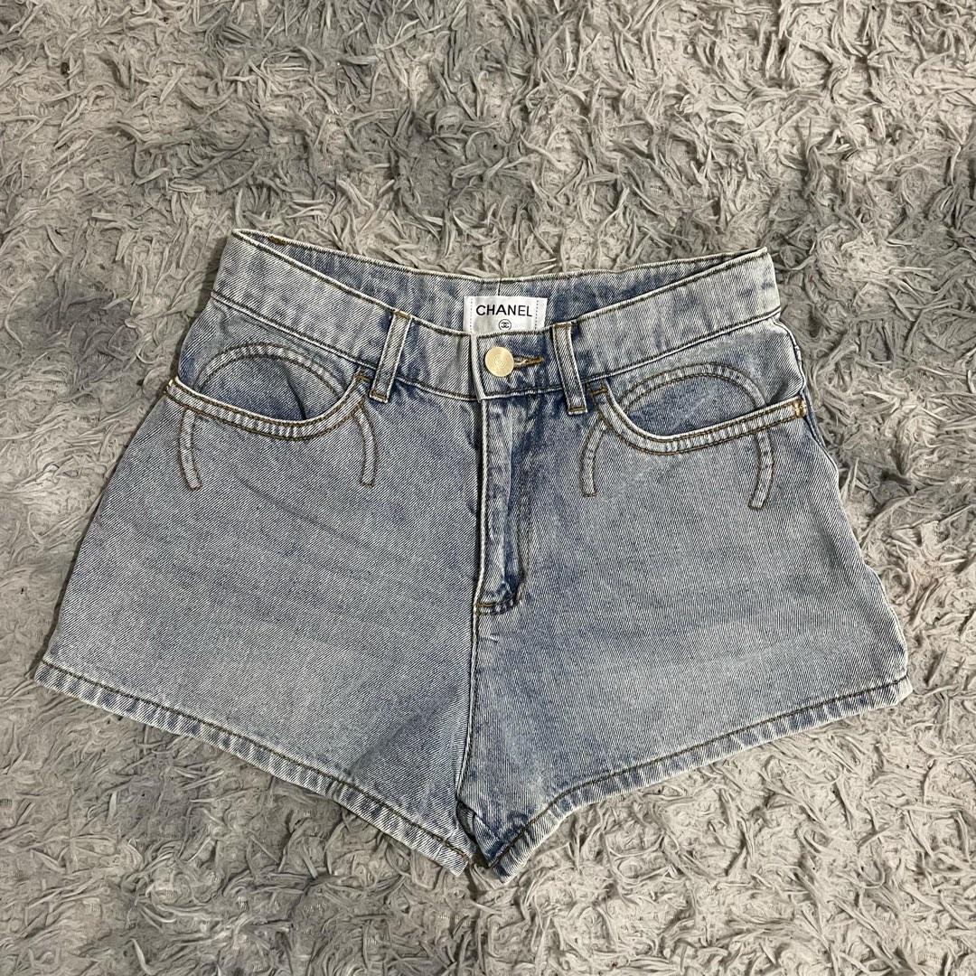 Chanel - COCO - Denim Shorts, Women's Fashion, Bottoms, Shorts on Carousell
