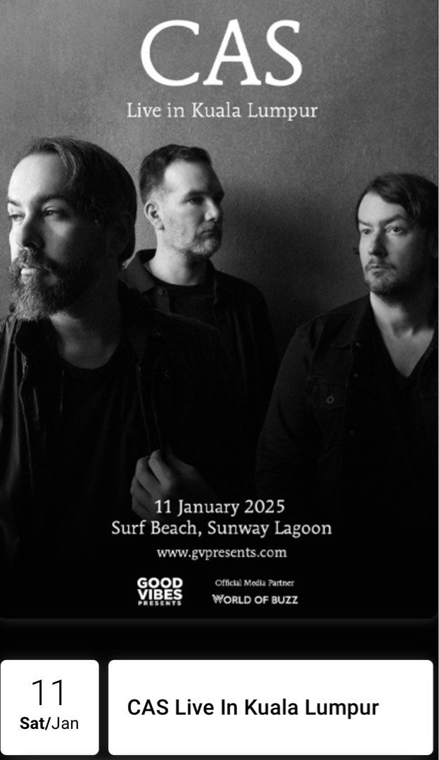 Cigarettes After Sex Cas Live In Kl Tickets Tickets And Vouchers Event