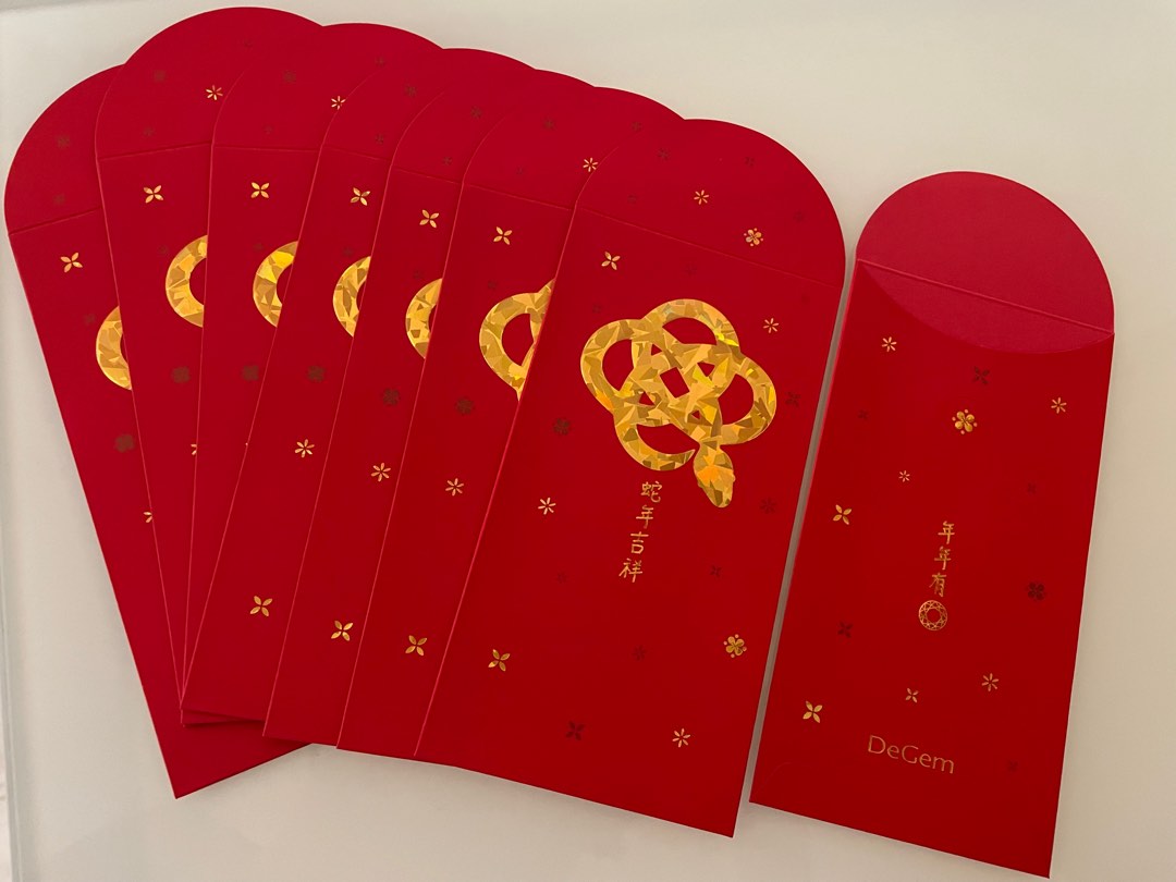 De Gem ang pow packets 2025 year of snake, Hobbies & Toys, Stationery ...