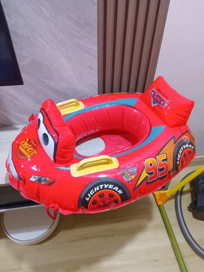 Disney Pixar Cars Lightning Mcqueen Pool Float, Babies & Kids, Going ...