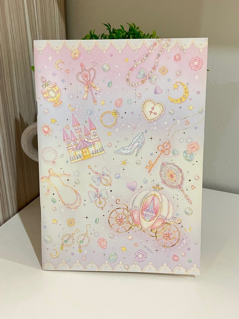 Disney Princess Cinderella Pretty Gold Dusted Diary Notebook (64 pages ...