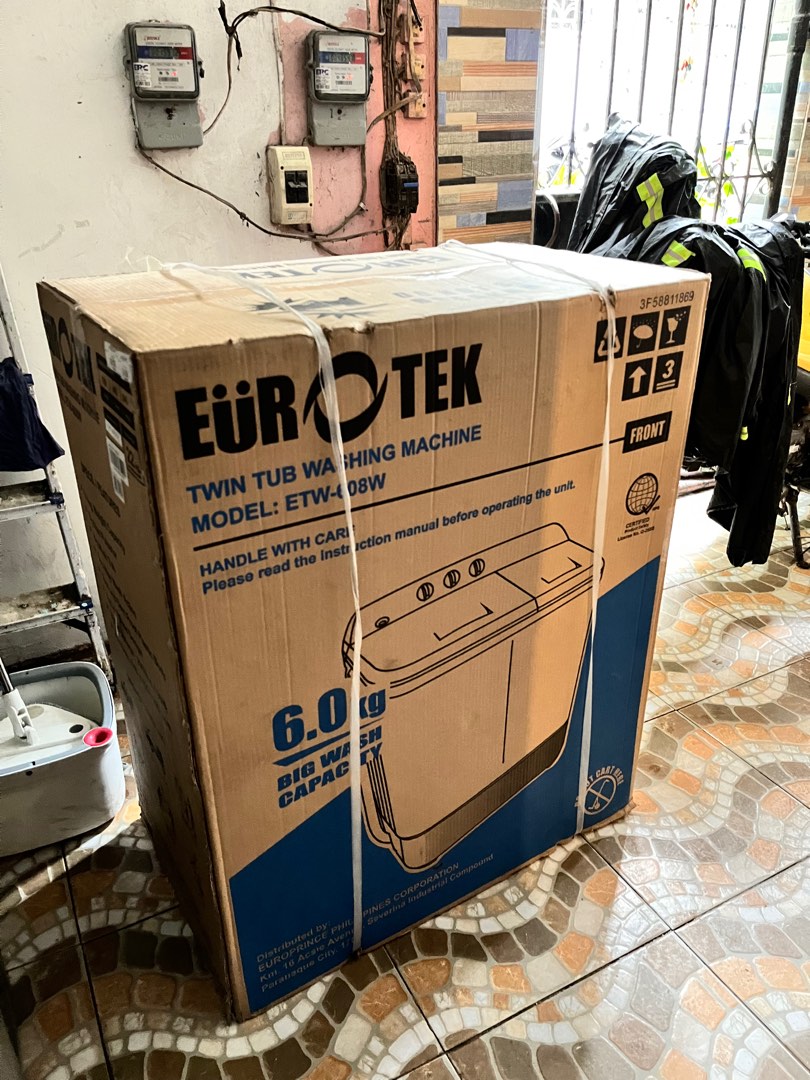 Eurotek Twin Tub Washing Machine, Furniture & Home Living, Bathroom ...