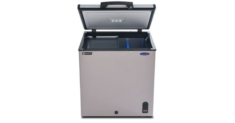 Fujidenzo 5.5 cu. ft. HD Inverter Dual Function Solid Top w/ Sliding Glass Cover Chest Freezer ...