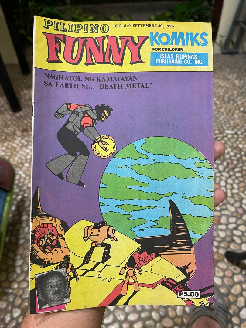 Funny Komiks Blg 849, Setyembre 30, 1994 - Combatron Cover, Hobbies ...