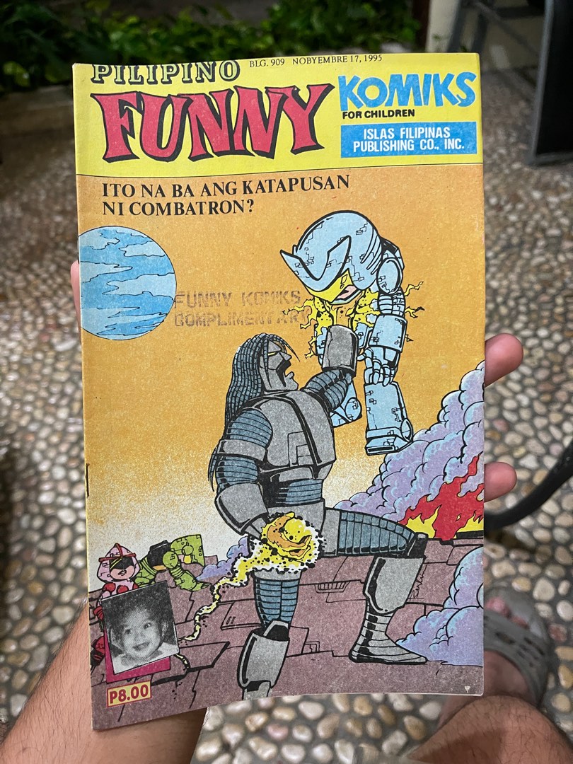 Funny Komiks Blg 909, Nobyembre 17, 1995 - Combatron Cover, Hobbies ...