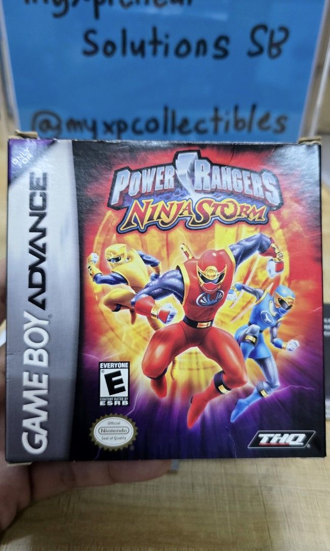 Gameboy Advance 2001 Power Rangers Ninja Storm Original Game Complete ...