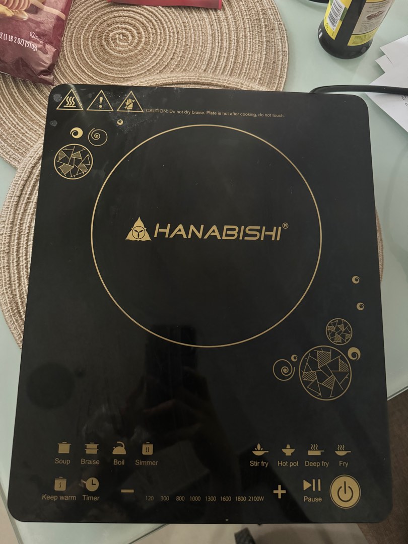 Hanabishi induction cooker, TV & Home Appliances, Kitchen Appliances ...