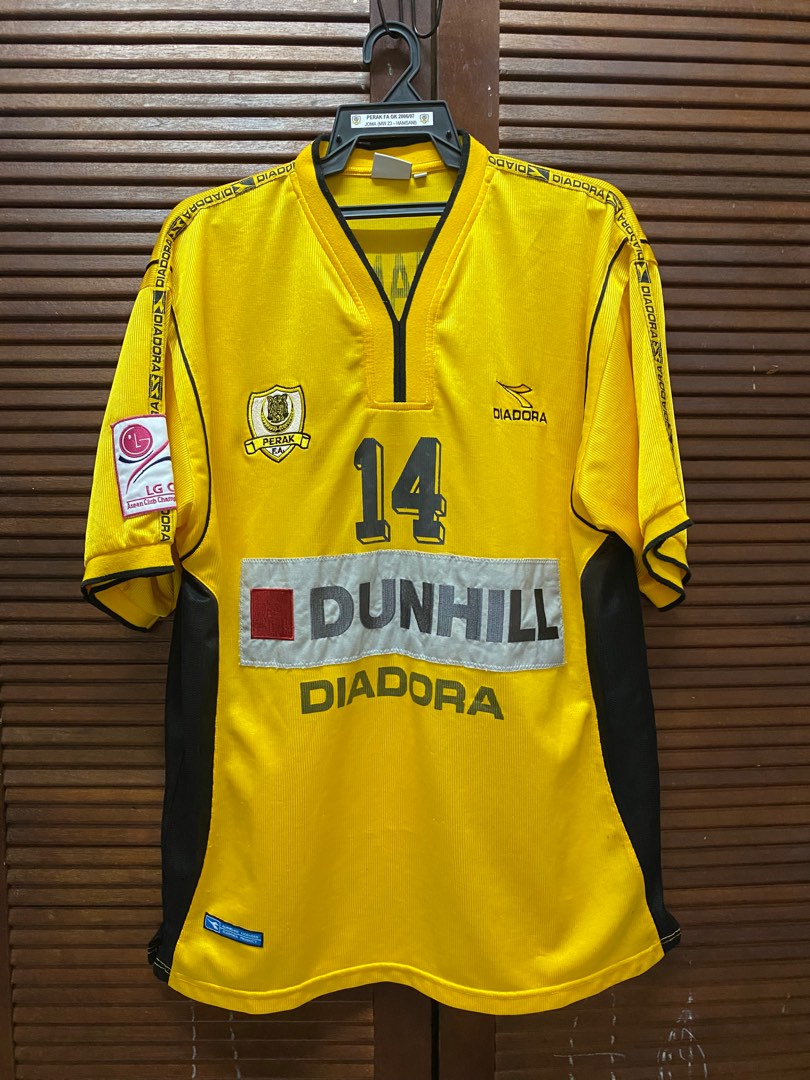Jersi Perak Diadora Home Matchworn LGCup AseanClubChampionship 2003 ...