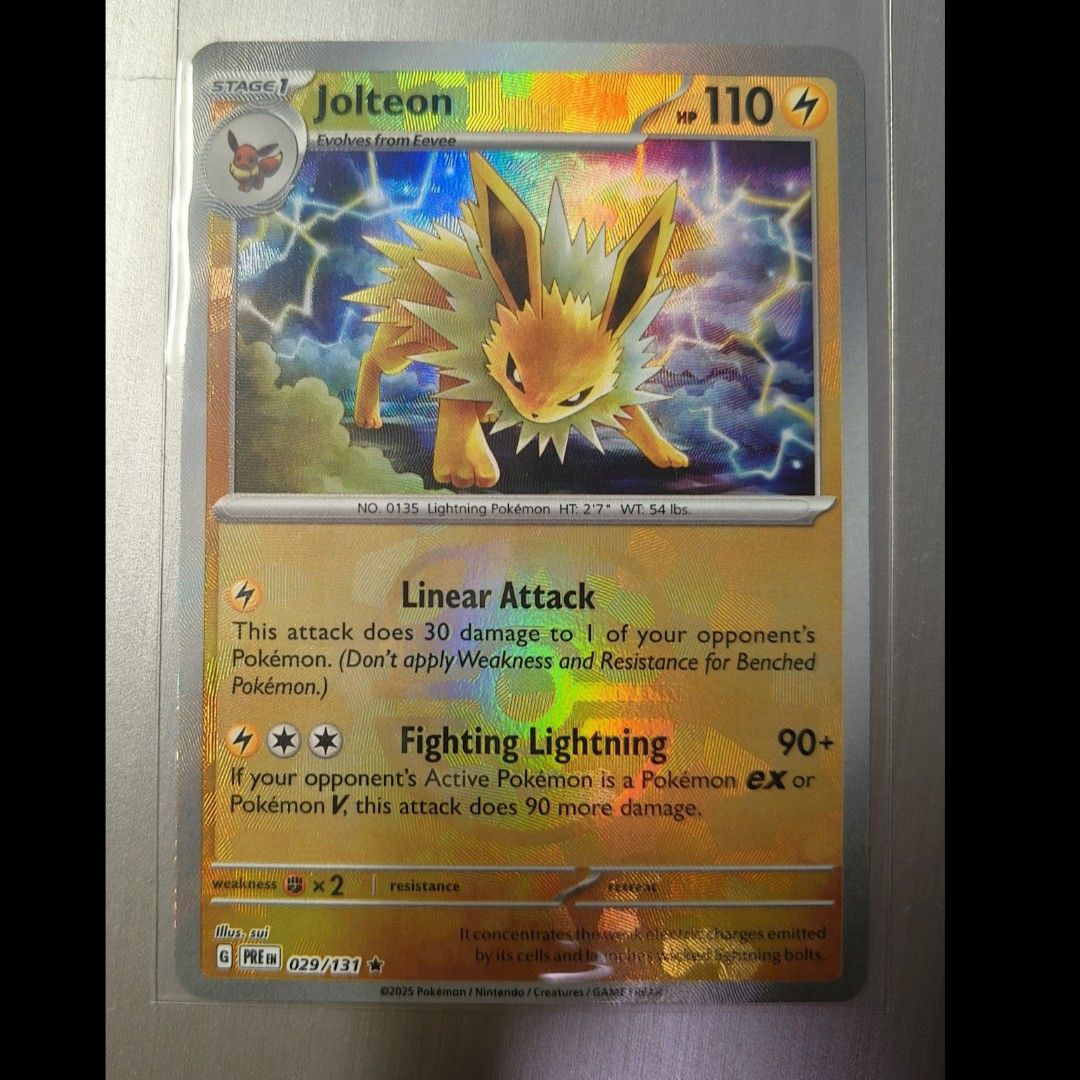 original jolteon pokemon card