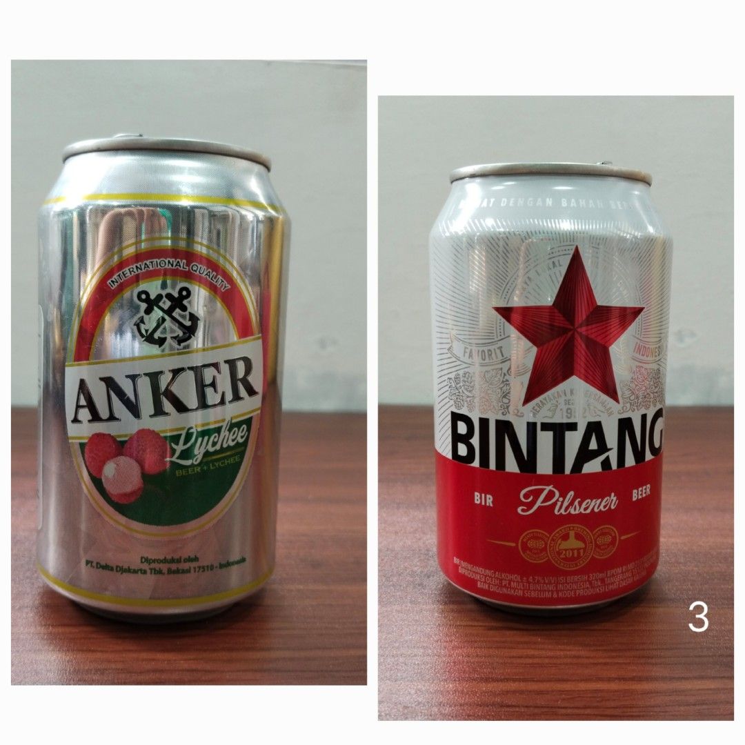 KALENG KOSONG MINUMAN BEER JUS SODA UNTUK DISPLAY KERAJINAN PRAKARYA ...