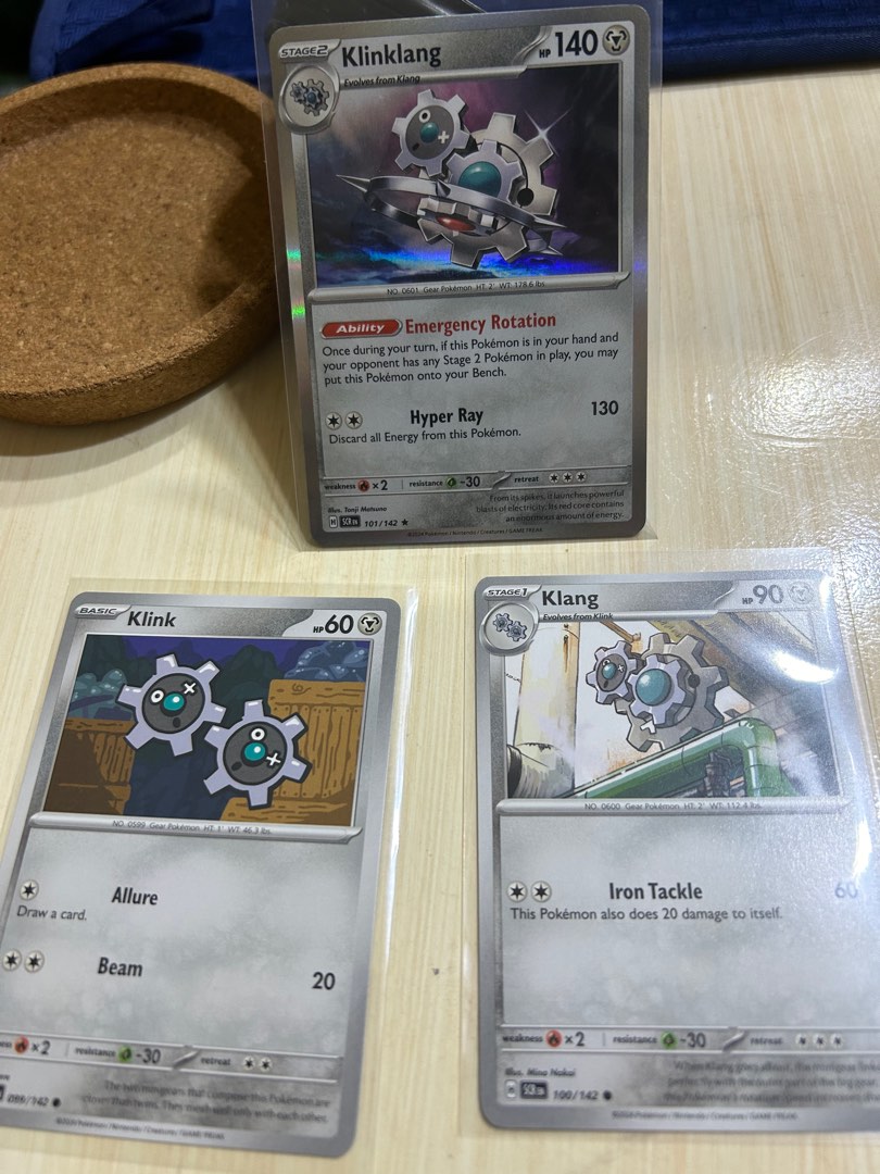 Pokemon TCG: Klinklang evolution set, Hobbies & Toys, Toys & Games on ...