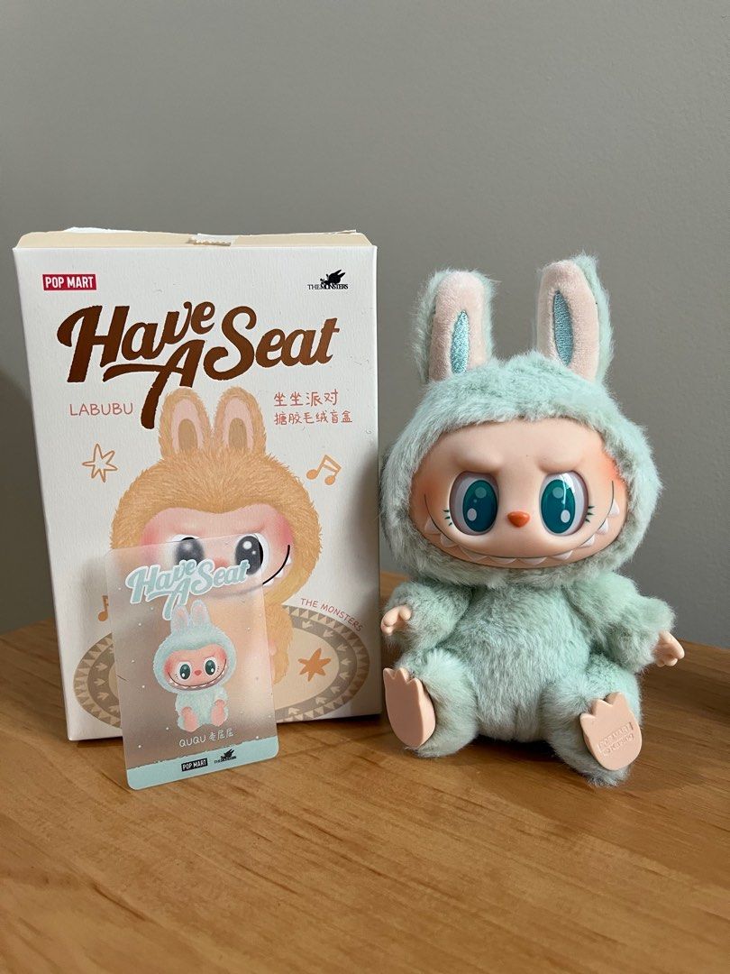 Labubu V2 Have A Seat - Ququ, Hobbies & Toys, Toys & Games on Carousell