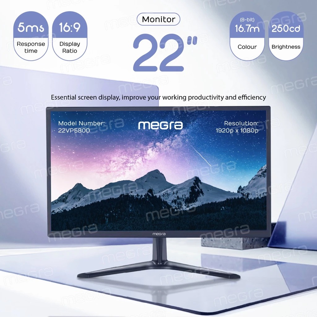 Mega PC desktop computer monitor 22 inch, Computers & Tech, Parts ...