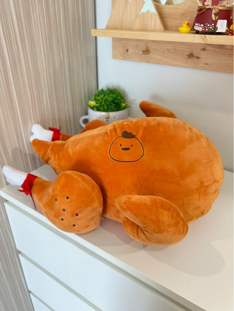 Mega Roasted Chicken w/ Removable Drumstick Leg Plush Toy, Hobbies ...