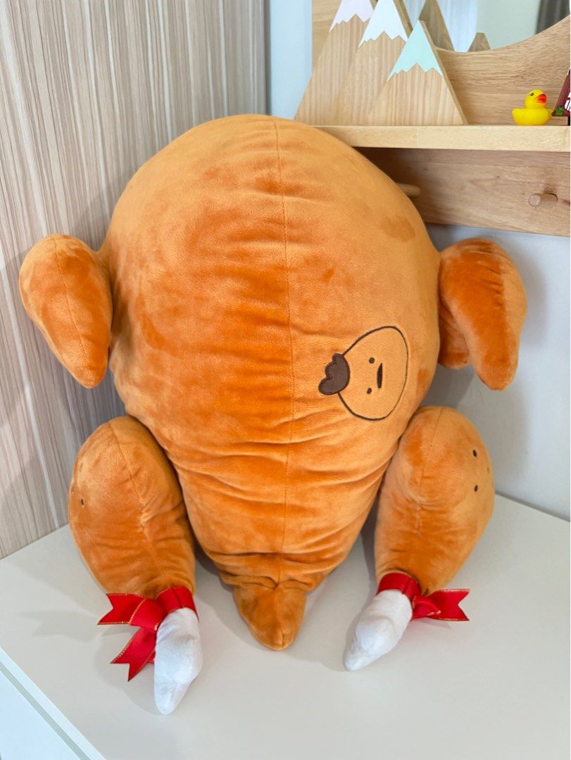 Mega Roasted Chicken w/ Removable Drumstick Leg Plush Toy, Hobbies ...