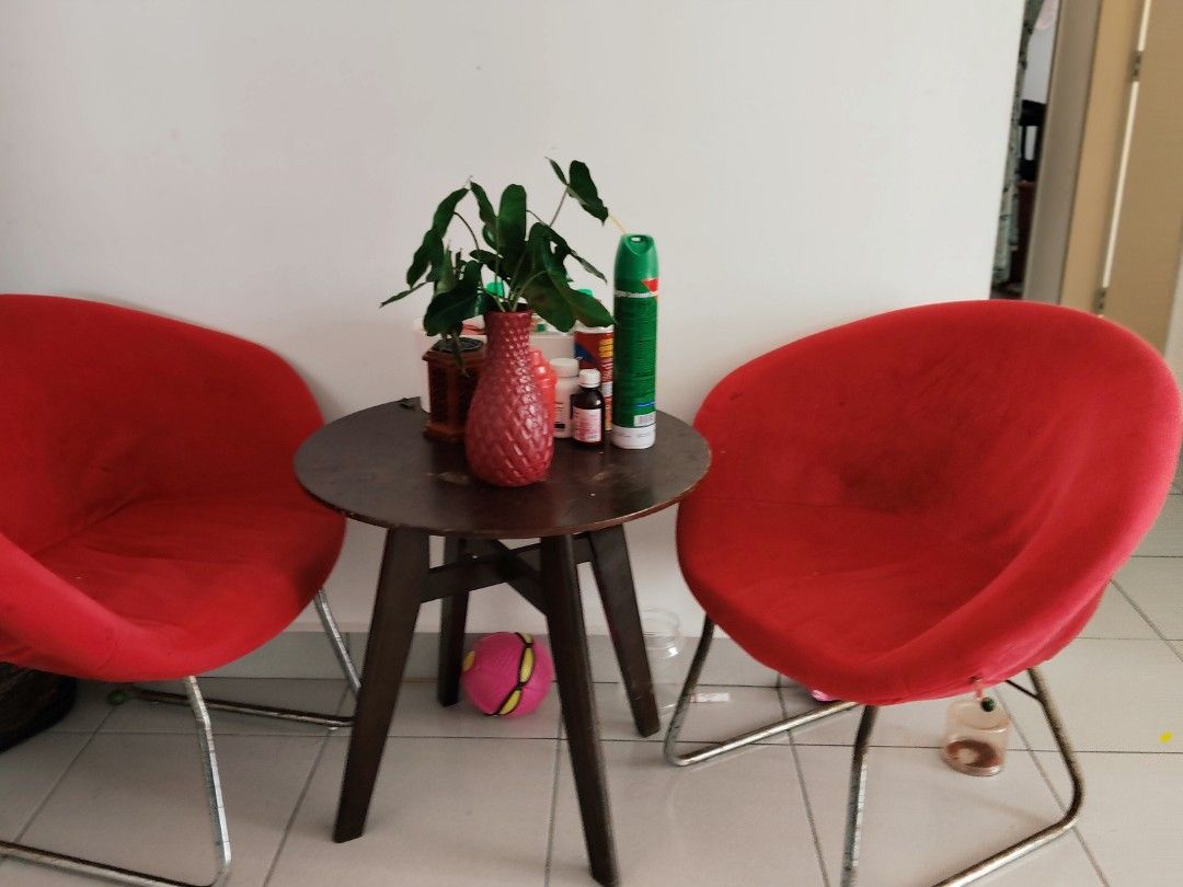 Meja kerusi corner, Furniture & Home Living, Furniture, Tables & Sets ...