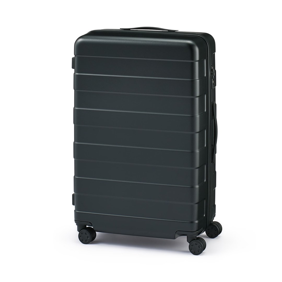 [MUJI] 75L Hard Carry on Luggage in Black, Hobbies & Toys, Travel ...