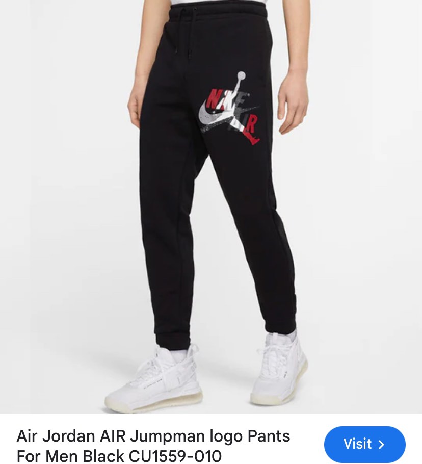 Nike x Jordan Jogger, Men's Fashion, Bottoms, Joggers on Carousell