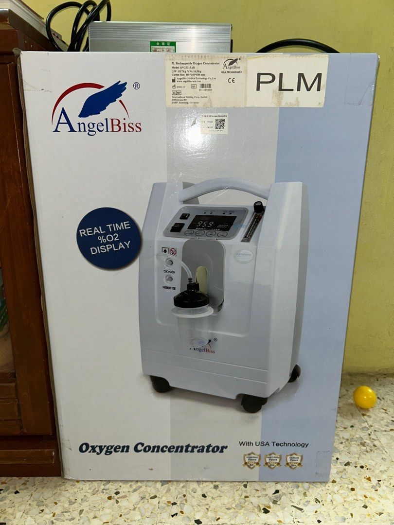 Oxygen Concentrator Machine Rechargeable AngelBiss 5AB, Health ...