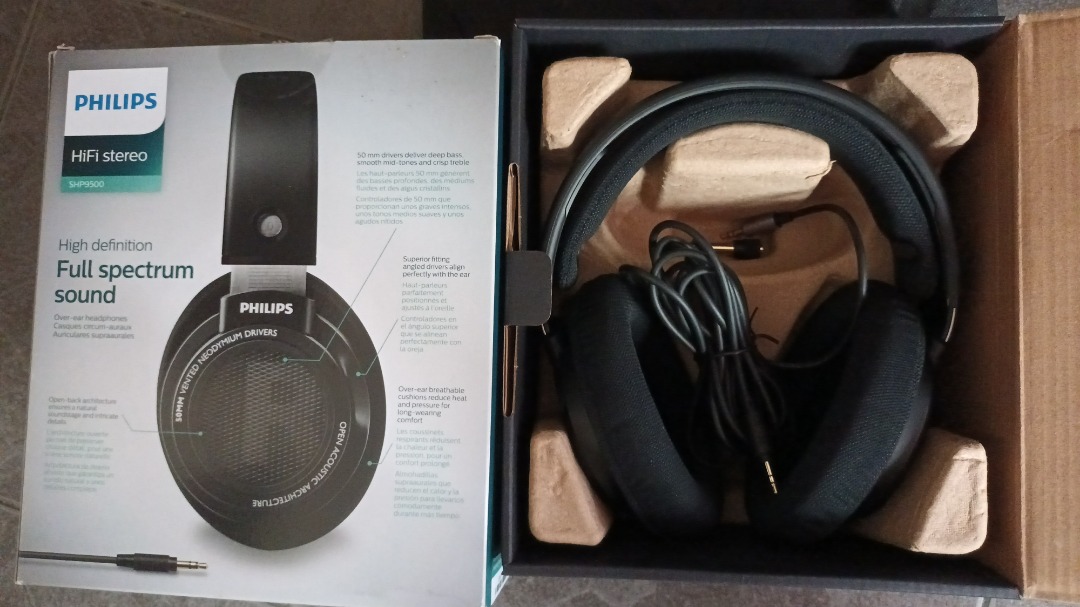 Philips Headphone SHP9500 Wired, Audio, Headphones & Headsets on Carousell