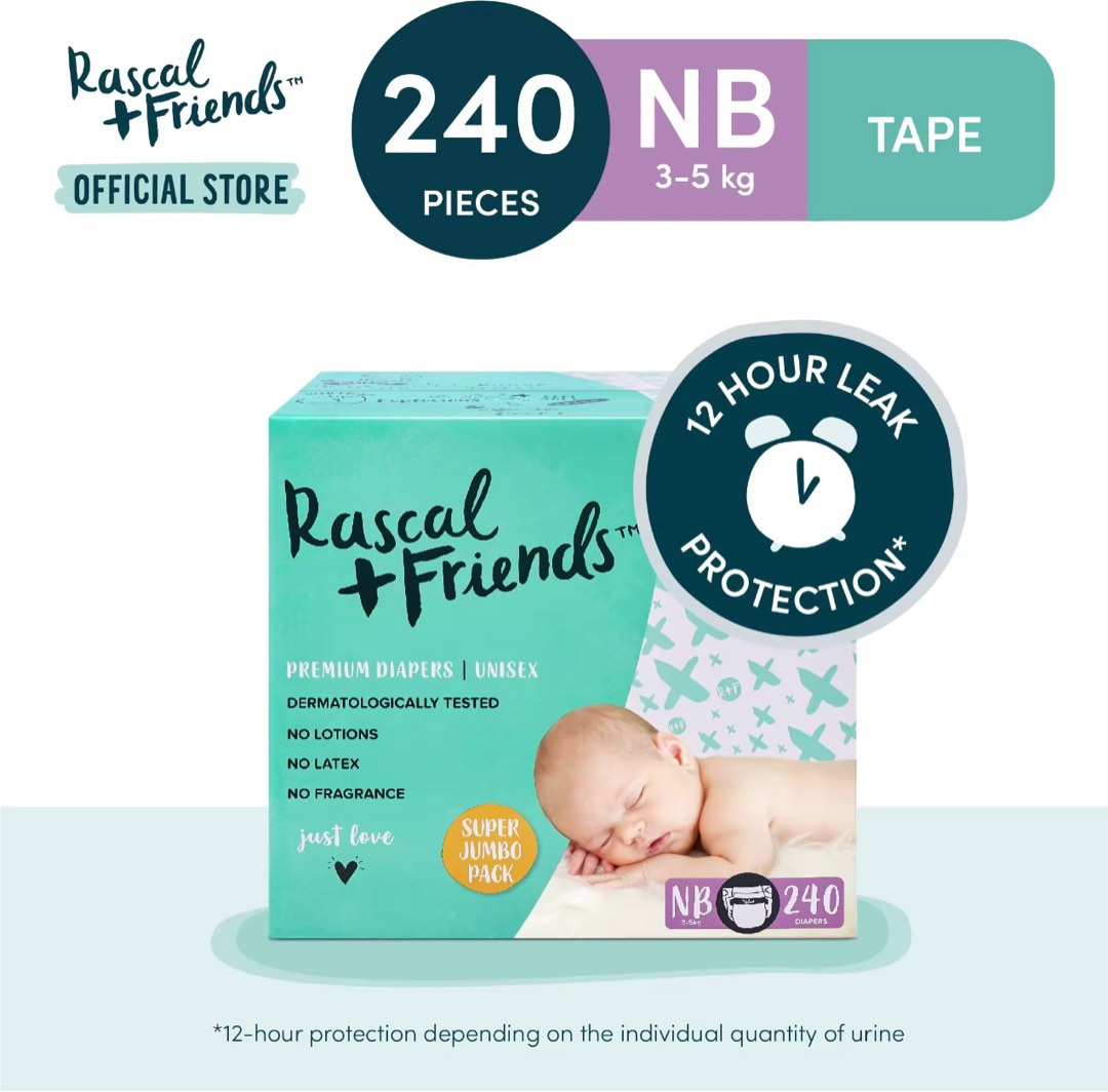 Rascal and Friends Newborn Diaper, Babies & Kids, Bathing & Changing ...