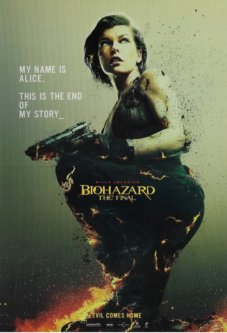 RESIDENT EVIL: THE FINAL CHAPTER (2016) (VERSION B) JAPANESE CHIRASHI ...
